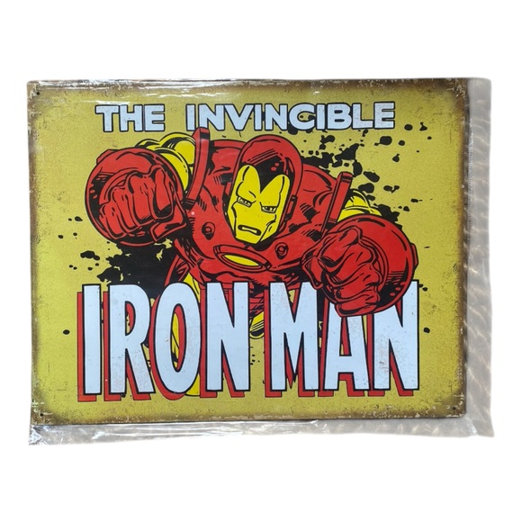 Marvel | Wall Decor | The Invincible Ironman Sign 6x24 Inches Metal ...